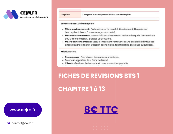 CEJM : Culture économique juridique & managériale