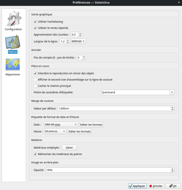 Formations Valentina - Débuter